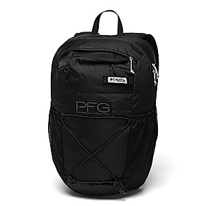 Columbia Unisex PFG Terminal Tackle 22L Backpack, Black/Hooks, One Size