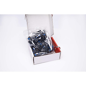 HK Gaming MS-1 Mechanical Key Switches for Mechanical Gaming Keyboards | PCB Mounted | Pre Lubed | 72cN ; Linear (Pro Lake Blue, 90 Pcs)