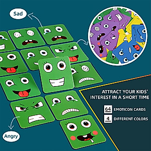 Tamflez Wooden Matching Puzzle Games, Puzzle Building Cubes Toys Educational Logical Match Board Games Toys for Adults Kids 3 Ages