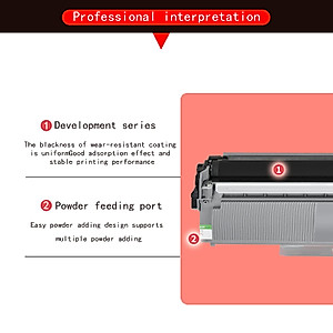 TN2360 Toner Cartridge is Applicable to for Brother HL-L2300 L2300D L234ODW L2360DN L2365DW L2380DW MFC-L270ODW L272ODW L274ODW DCP-L250OD L2520DW L256ODW Model Black*2
