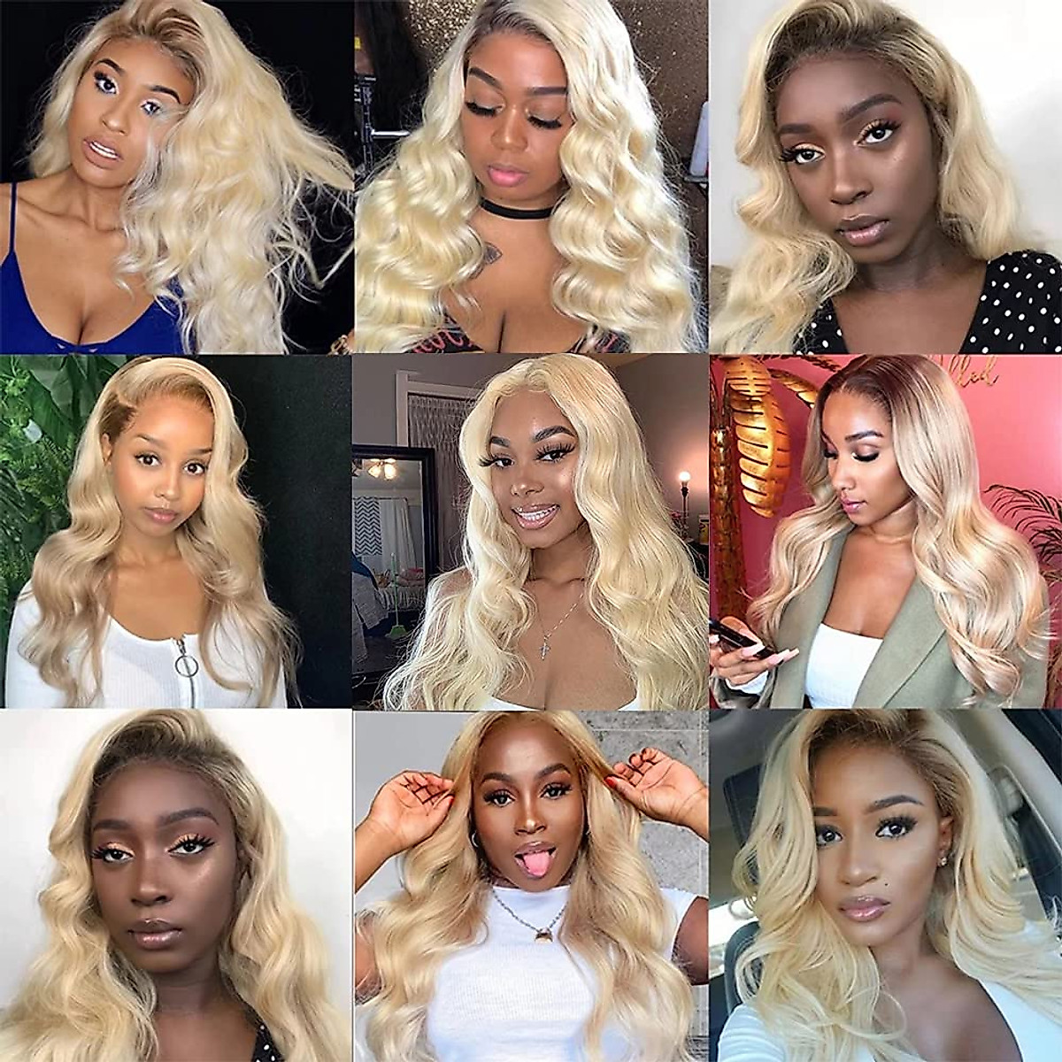 Loyom 613 Body Wave Lace Front Wig Human Hair 10a Brazilian 13x4 Blonde Lace Frontal Wigs 200 Density Pre Plucked Bleached Knots with Baby Hair 22 inch