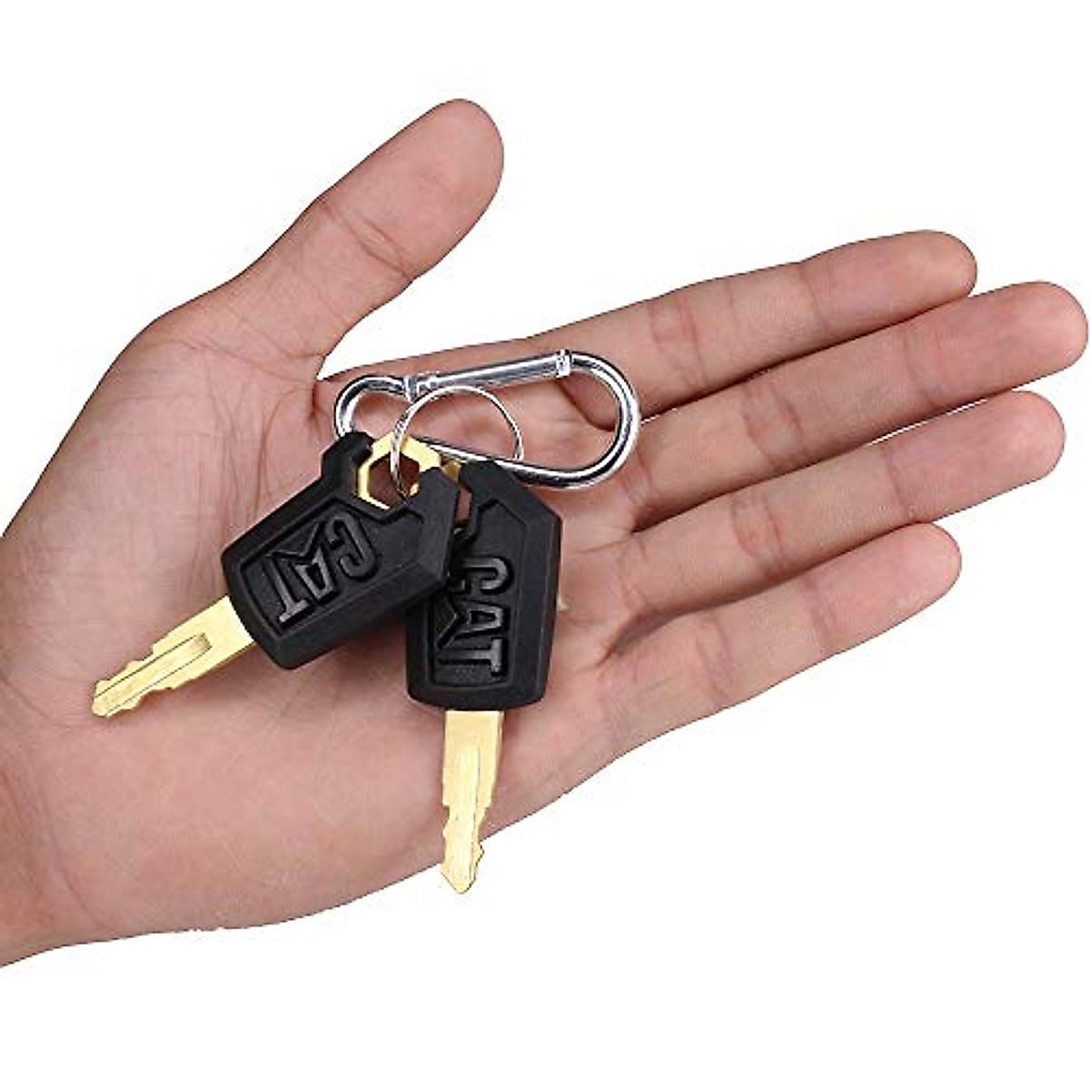HKOO Cat Keys for Caterpillar Heavy Equipment 2 Packs (Cat Keychain)