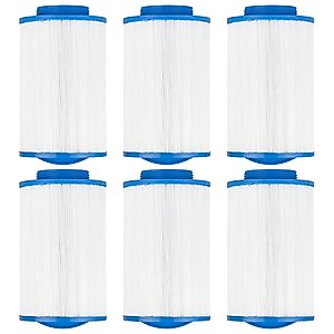 Clear Choice Pool Spa Filter 5.38 Dia x 7.00 in Cartridge Replacement for LA Spa Baleen AK-90107 Excel XLS-524, [6-Pack]