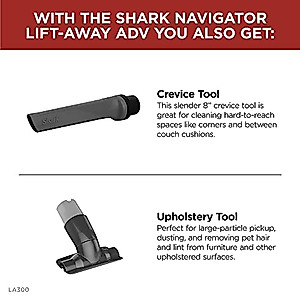 Shark LA300 Navigator Lift-Away ADV Corded Upright Vacuum, White (Renewed)