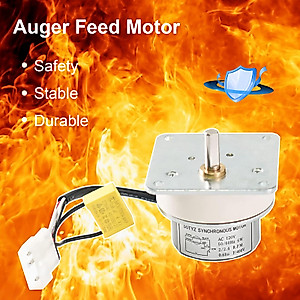 ouyanglong 812-4421 Auger Feed Motor 2.4RPM 120V Fits for Quadra Fire Heatilator CAB50 PS35 PS50 Replacement 812-4420 Auger Motor