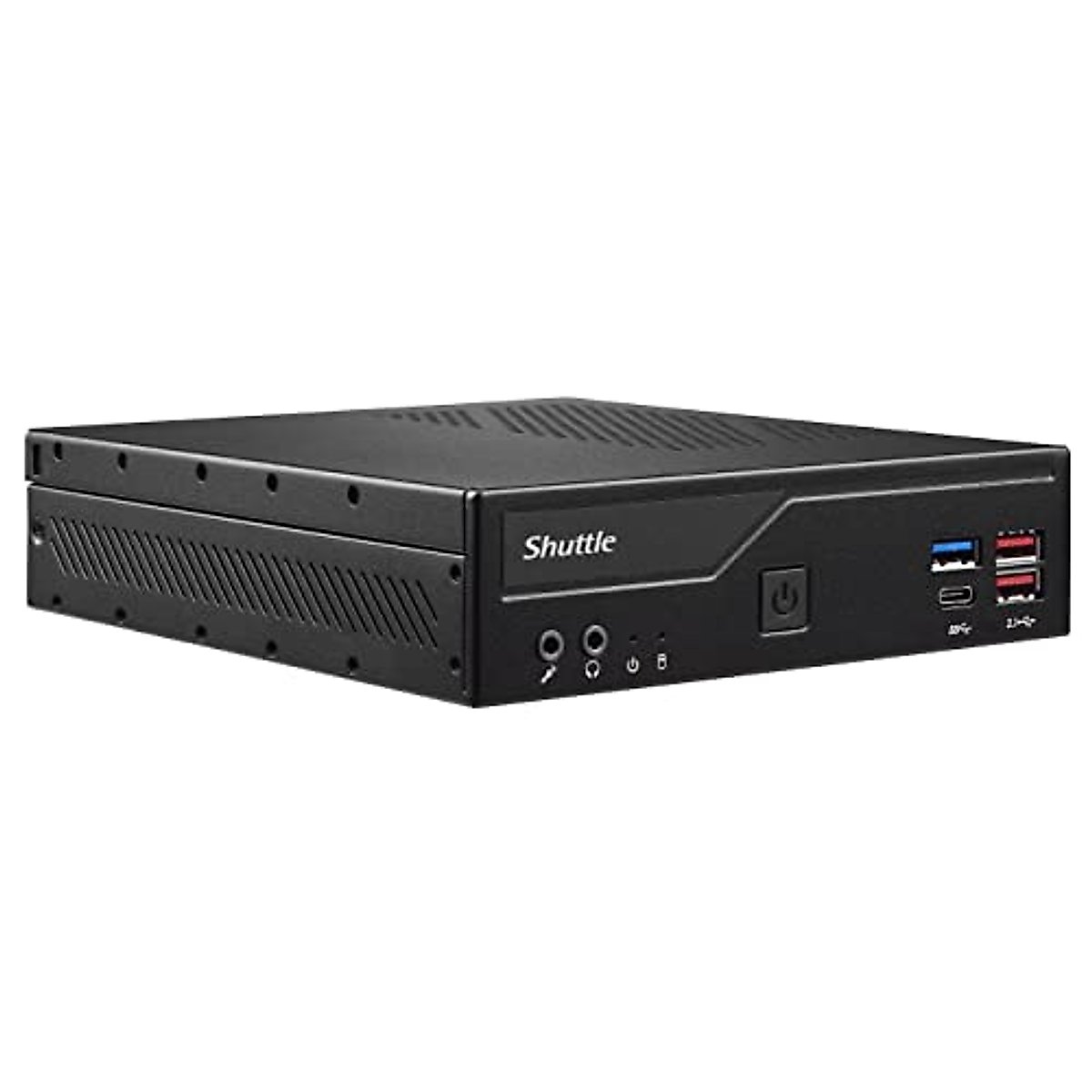 Shuttle XPC Slim DH470C Mini Barebone PC Intel H470 Support 65W Cometlake-s LGA1200 CPU No Ram No HDD/SSD No CPU No OS (Vesa Mount Included) ,Black