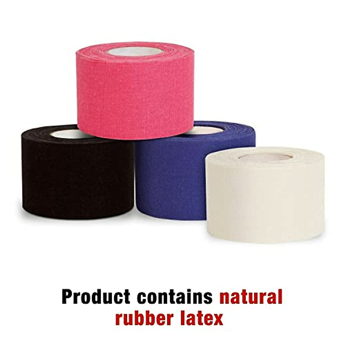 Ace Brand Sports Tape, Black, 1.5 Inch X 10 Yard, 18.10 Pound, 289.6 Ounce (Pack of 18)