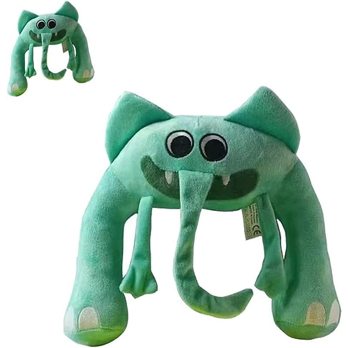 Wsngic Garten of Banban 3 Plush 10.5" The Green Elephant Monster Horror Stuffed Figure Toys Stuffed Animal Lennys Plush Doll Halloween Christmas Birthday Gift for Kids and Fan