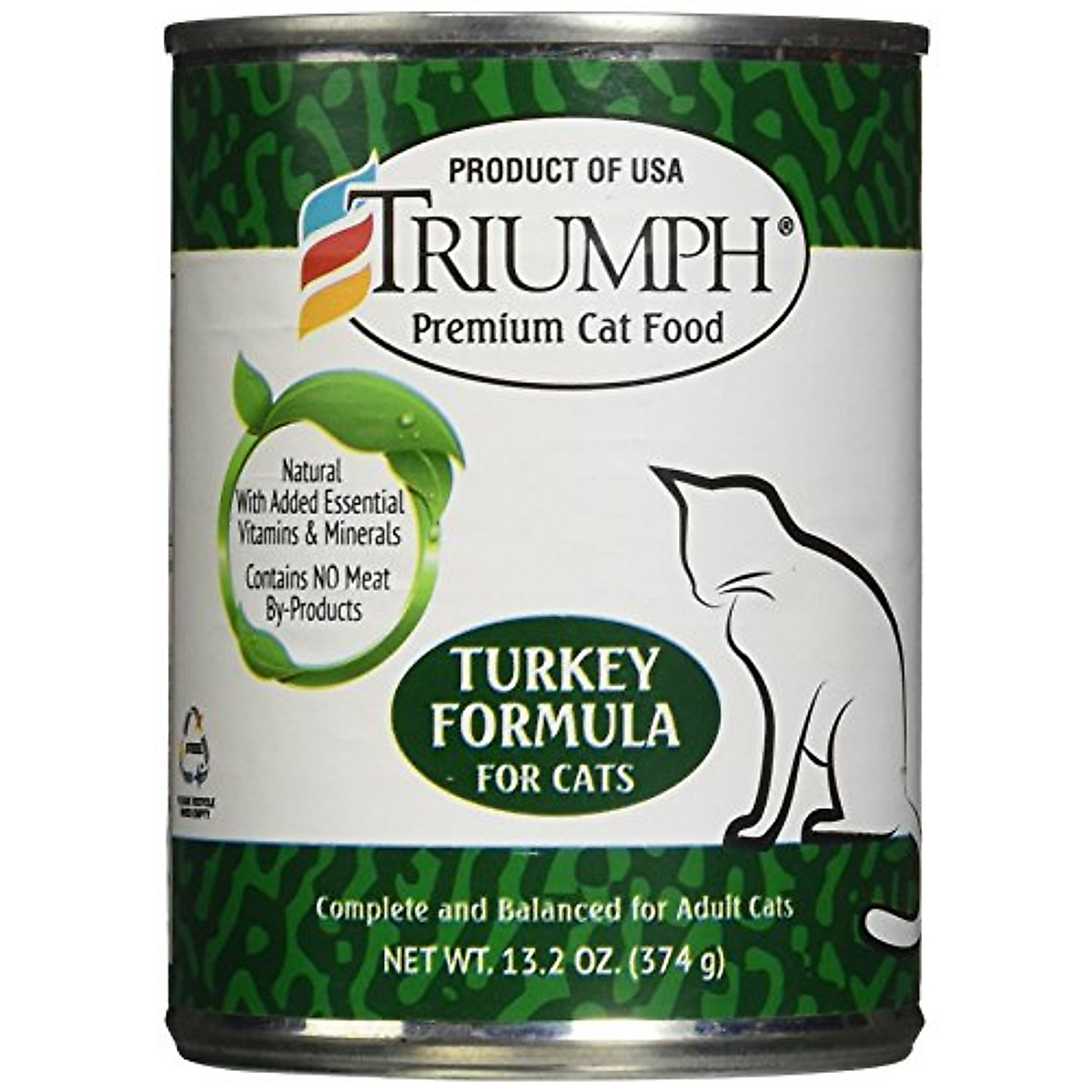 Triumph Turkey Canned Cat Food, Case Of 12, 13 Oz.