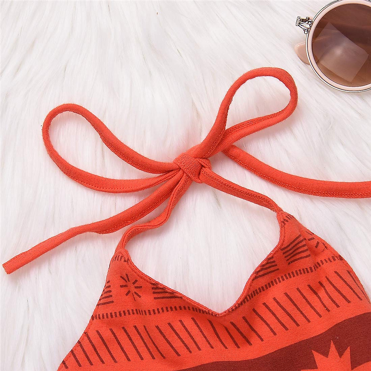 Aalizzwell 2T Toddler Girl Dress Orange