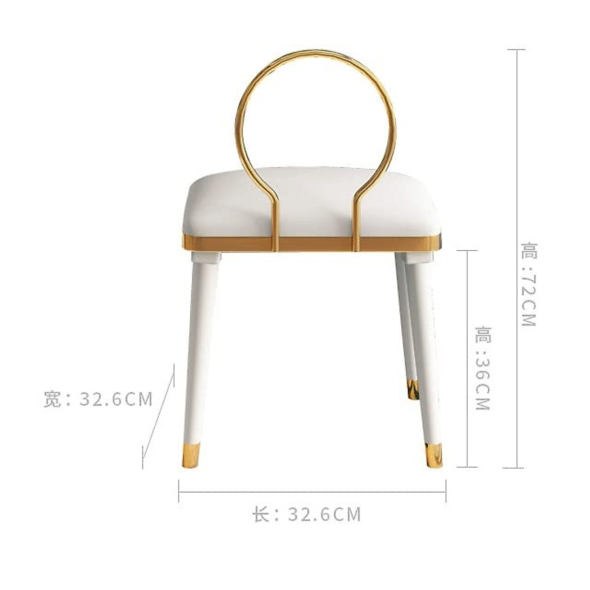 N/A Multi-Drawer Dressing Table LED Light Vanity Table and Chair Set Combination Dressing Table