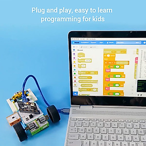 Programming Kit Compatible with Micro:bit, 12-in-1 Kids Graphics Programming, Robot Toy for Learning Code, Magnetic Electronic Module, Crowbits Inventor Kit (Micro:bit Not Included)