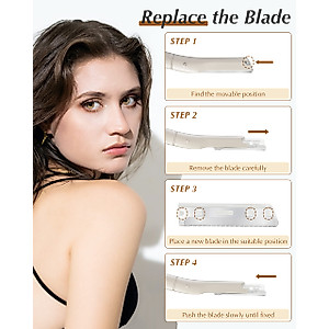 Dermaplane Razor for Face Professional, Facial Razors for Women&Men Face with 20 Blade Refills, Eyebrow Razor for Women and Men