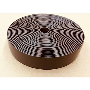 2" Wide Vinyl Chair Strap Repair & Replacement Matte Finish for Patio Pool Lawn Garden Furniture 20' Durable Roll - Best for Strapping, Repair & Restoration Leisure Brown #231