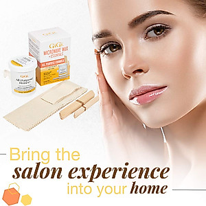 GiGi Microwave Hair Removal Wax, All Purpose Honee, with Essentials