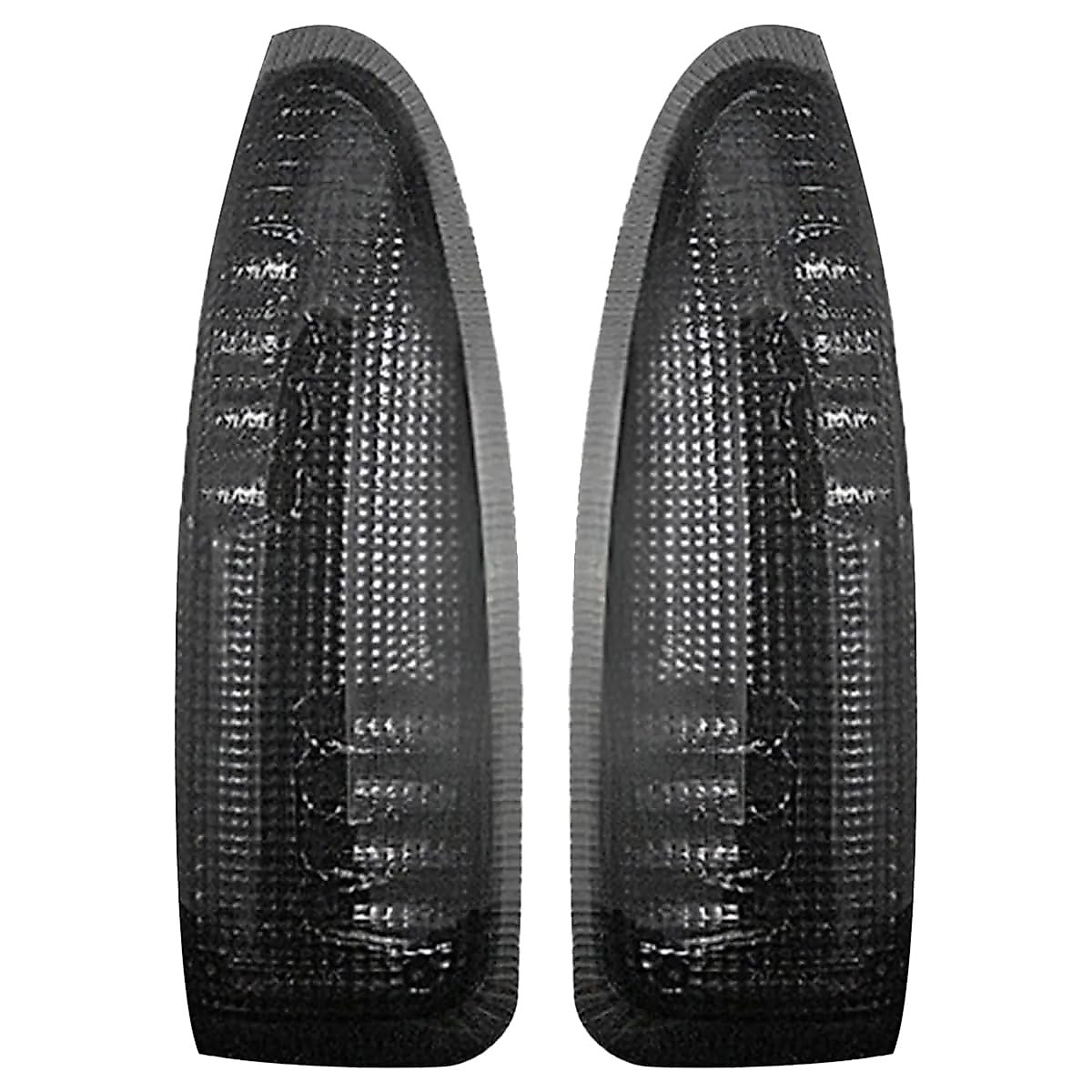 Recon 264120Bk Led Side Mirror Lens 2003-2007 Ford F250/F350 Super Duty & Excursion (2 Piece Set) - Smoked Lens