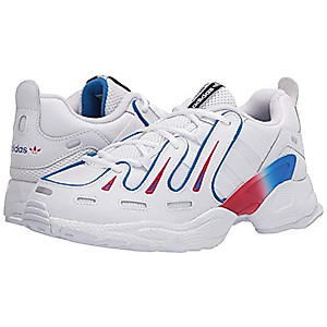 adidas Originals Men's EQT Gazelle Sneaker, White/White/Glory Blue, 4