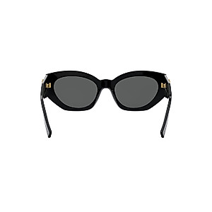 Versace Woman Sunglasses Black Frame, Dark Grey Lenses, 54MM