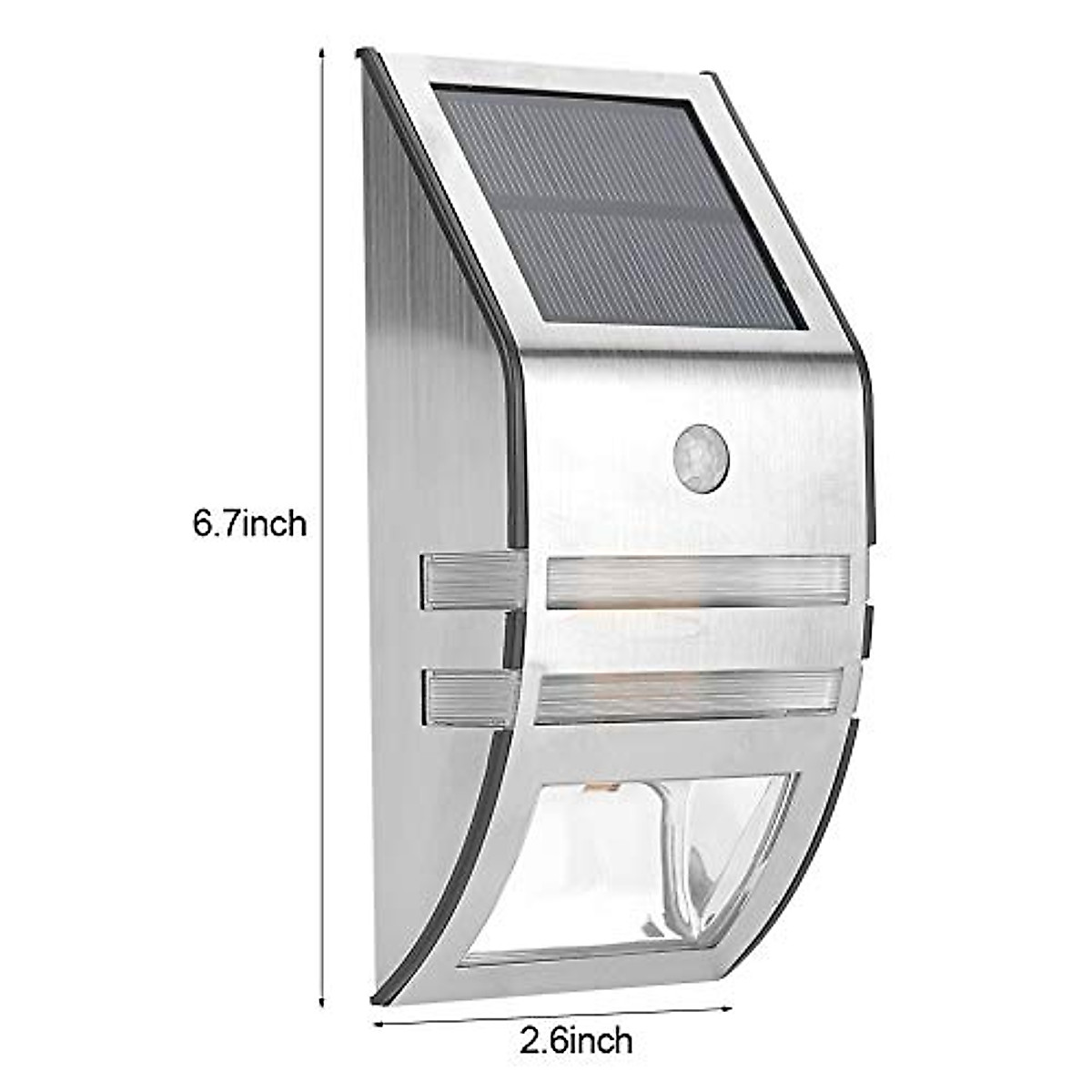 Solar Power LED PIR Motion Sensor Solar Powered Lights, Outdoor Waterproof Path Wall Lamp Home Garden Security Lamps for Driveway, Yard, Garden, Patio