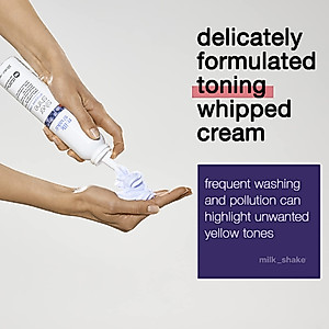 milk_shake Silver Shine Whipped Cream No-Rinse Creamy Conditioning Foam, 6.8 Fl Oz