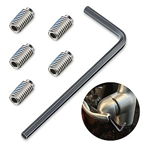 Enhon Set Screw Kit Replacement for 155023, Compatible with Moen Single Handle Kitchen Faucet, Include 5 Set Screws and a Hex Wrench, One Handle Lavatory and Kitchen Faucets Replacement Repair Kit