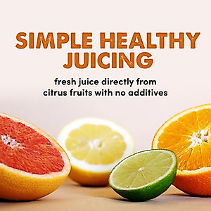 Elite Gourmet ETS623 BPA-Free Electric Citrus Juicer, Compact, Large Volume, Pulp Control, Oranges, Lemons, Limes, Grapefruits with Easy Pour Spout, 24oz, Black/Stainless Steel