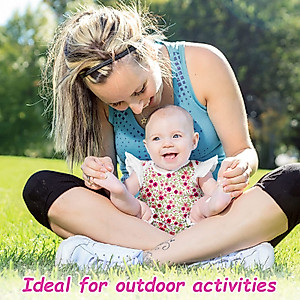 4 Pieces Sublimation Baby Blank Bodysuits White Short Sleeve Bodysuits for Baby girls Ruffle Jumpsuit Fabric and Polyester (0-3 Months)