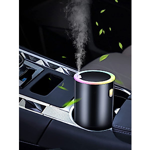One Fire Car Diffuser for Essential Oils, Portable Humidifiers for Travel, 7 Colors Car Essential Oil Diffuser for Car, Mini Diffuser Car Oil Diffusers, USB Humidifier Car Diffusers for Essential Oils