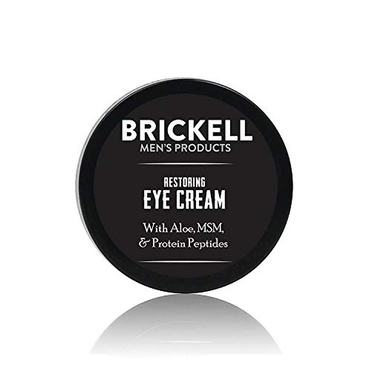 Brickell Men's Restoring Eye Cream for Men, Natural and Organic Anti Aging Eye Balm To Reduce Puffiness, Wrinkles, Dark Circles, Crows Feet and Under Eye Bags, .5 Ounce, Unscented