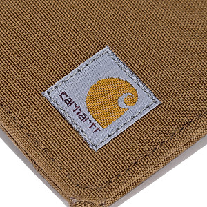 Carhartt Men's Nylon Duck Slim Front Pocket Wallets, Brown, One Size