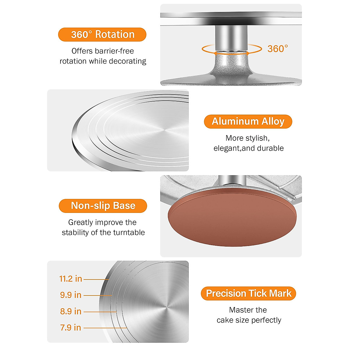 Kootek 177 Pcs Cake Decorating Kits and Cake Boards Drum 12 Inch