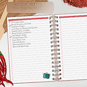 Clever Fox Recipe Book Spiral – Make Your Own Family Cookbook – Blank Recipe Notebook Organizer – Empty Cooking Journal to Write In Recipes – Medium Size, 6.3”x8.3”, Hardcover (Rose Gold)