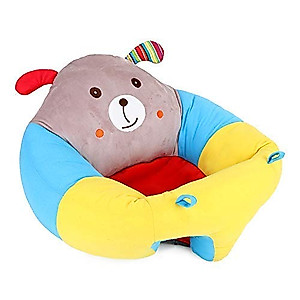 KAKIBLIN Baby Sofa Support Chair, Soft Plush Cartoon Animals Baby Sitting Chair Learning to Sit Cushion Seats for 6-16 Months Infants, Puppy