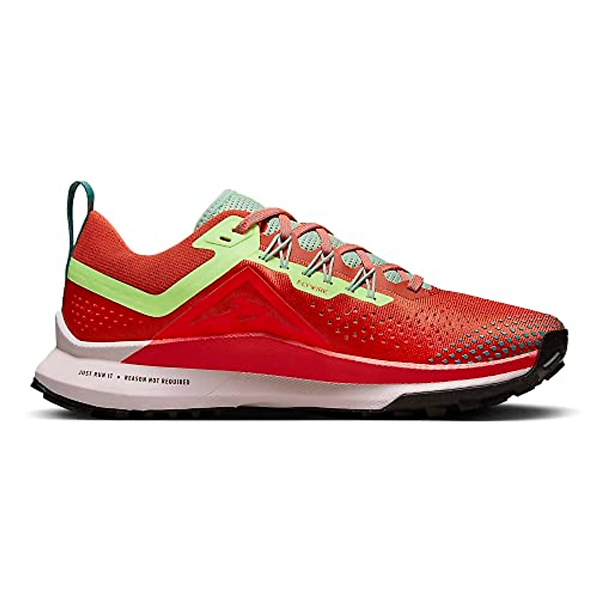 Nike Women's React Pegasus Trail 4 Running Shoes (Mantra Orange/Enamel Green/Bicoastal/Ghost Green, us_Footwear_Size_System, Adult, Women, Numeric, Medium, Numeric_9)