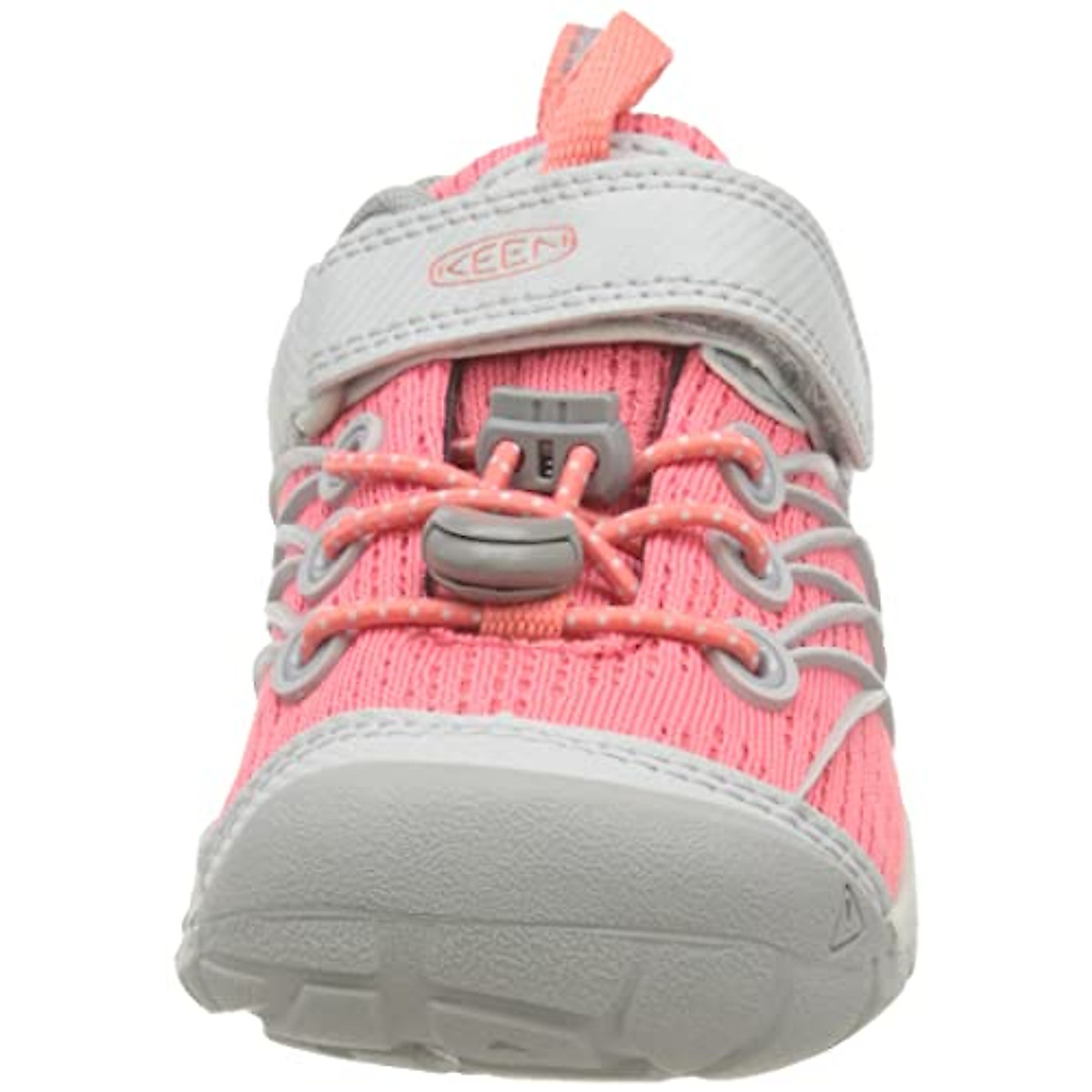 KEEN Kids' Chandler CNX Comfortable Sneakers, Drizzle/Dubarry, 2 Big Kid