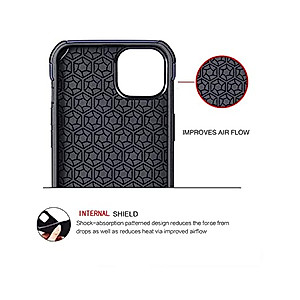 YOVIAKK for iPhone 13 Mini 5.4 Inch Camo Case Military Grade Armor Hybrid Phone Case [Camouflage Design] Heavy Duty Tough Rugged Case for Boys Men, Blue