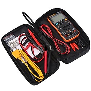 Oumefar Portable Digital Electrical Multimeter, AN8009 Digital Multimeter Auto Range True RMS AC/DC Voltage Electronic Meter Testing Measuring Tools
