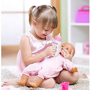 Click N' Play Magic Toy Set, Play Baby Bottles with Disappearing Milk & Juice, Doll Accessories for Kids & Toddlers, Great Gift for Little Girls Ages 2-4