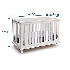 Delta Children Ava 3-in-1 Convertible Baby Crib - Greenguard Gold Certified, White