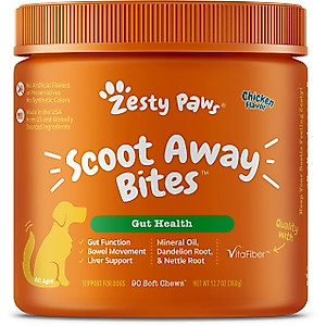 Probiotics for Dogs - Probiotics for Gut Flora, Digestive Health + Scoot Away Soft Chews for Dogs - with Bromelain