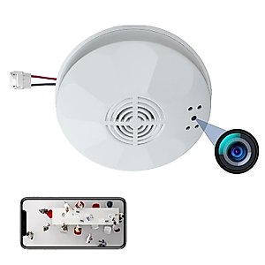 Hardwired Smoke Detector Hidden Camera | 4K Ultra HD Clarity | Wi-Fi & Live Viewing | Night Vision | Motion Detection | Hidden Camera for Home Security | Baby Pet Nanny Camera | No Audio