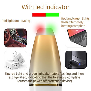 Heating Stick LED Indicator Light Heating Stick Heating Stick Dual Head Toy Heating Stick Warming Stick Heating Meat Stick USB Hand Warmer 42℃ Auto Control + 4 Pcs Drying Stick Dryer