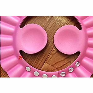 URToys 3pcs Soft Adjustable Shampoo Bath Bathing Shower Cap Hat Wash Hair Shield Hat for Baby Kids Children Hair Cutting Protect