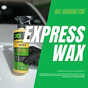 3D Express Montan Spray Wax - Glossy Shine, Streak Free, No Powder Residue 16oz.