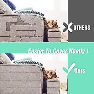 Karaseno Anti Cat Scratch Tape, 3 inches x 30 Yards Cat Training Tape, 100% Transparent Clear Double Sided Cat Scratch Deterrent Tape, Furniture Protector for Couch, Carpet, Doors, Pet & Kid Safe