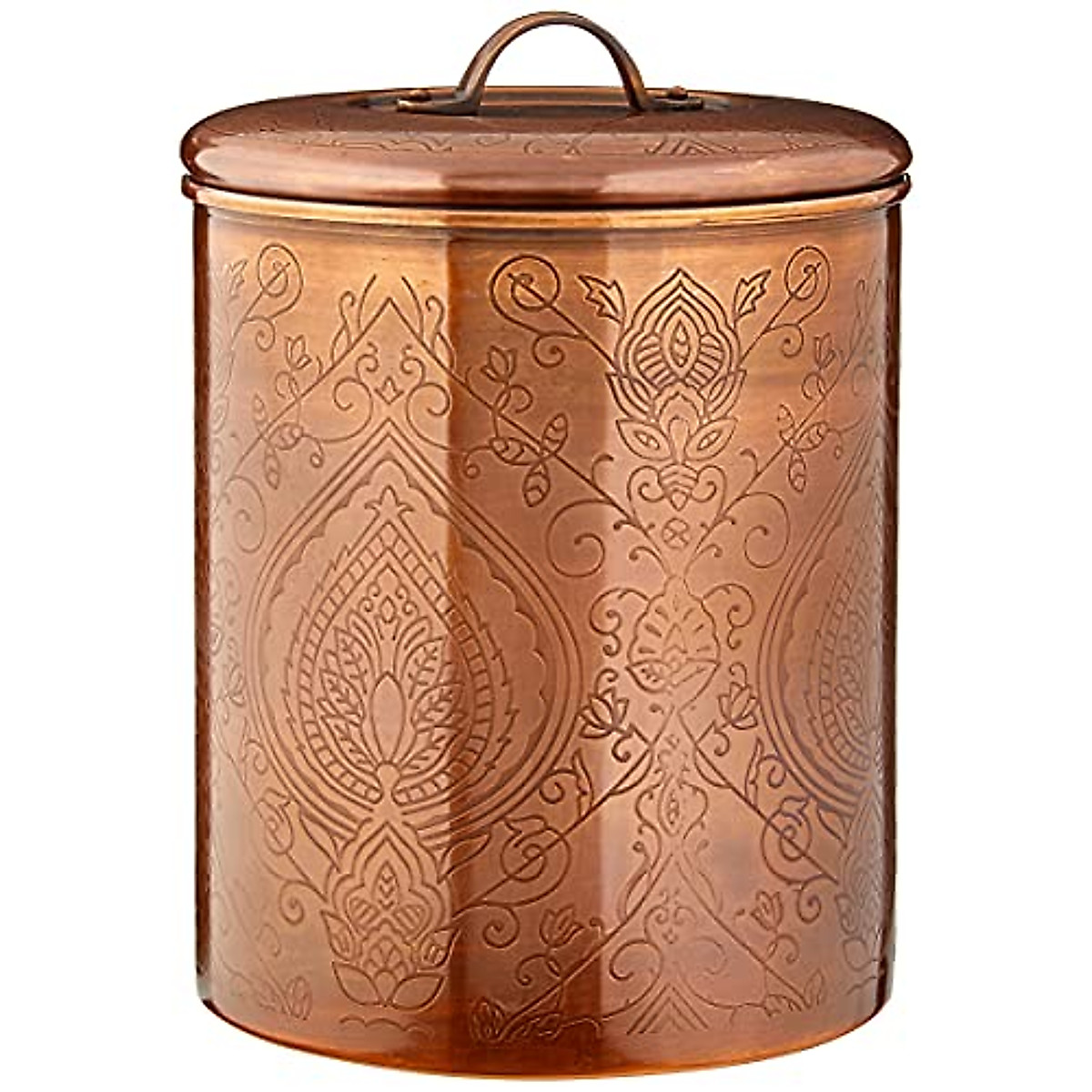 Old Dutch "Tangier Etched Canisters, Antique Copper