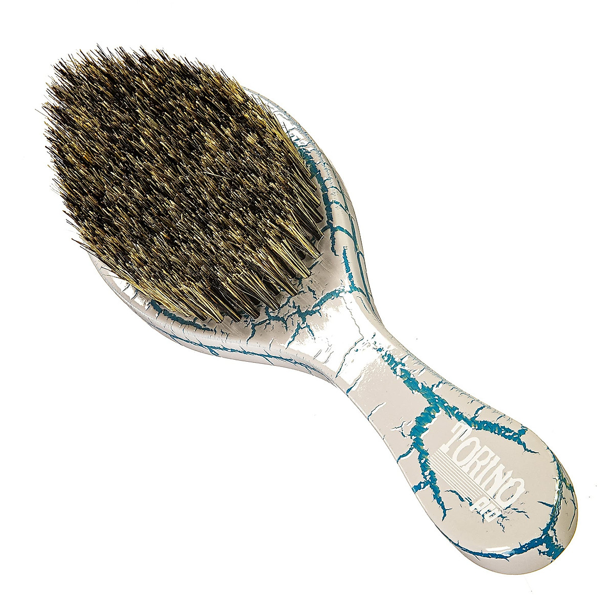 Torino Pro Curve Wave brush #139- Medium 100% Boar Bristle Curved 360 Wave Brush - Great for laying down 360 waves and use before using wave cap or durag - Luxury waves brush for men 360