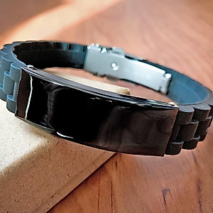 Clinical Laboratory Technician Definition Black Glidelock Bracelet Gifts for Coworker Christmas for Clinical Laboratory Technician Only Because Fucking Miracle Worker Isn't a Real Job Title, Rude