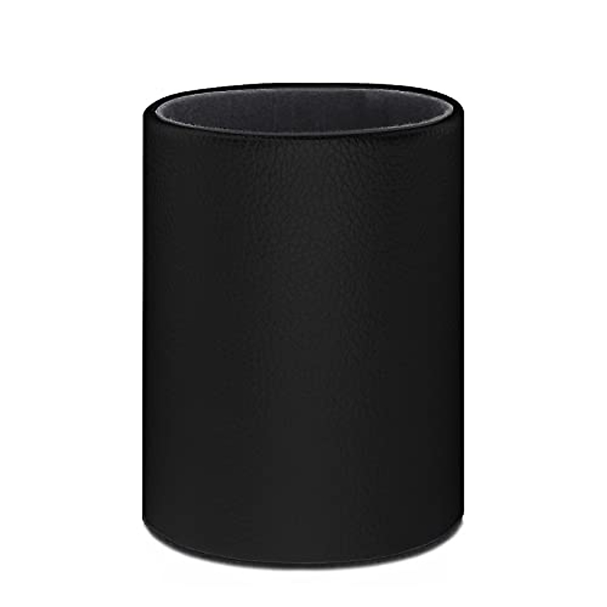 Save The Whales Round PU Leather Pen Holder Desk Organizer Storage Container Pencil Container Brush Scissor Box