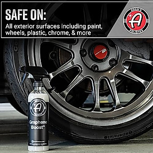 Adam's Graphene Boost - Graphene Ceramic Coating Spray For Car Detailing | Adds Protection & Extends The Life Of Top Coat Ceramics | Maintenance Spray On Wipe Off | Car Boat RV Motorcycle (16oz)